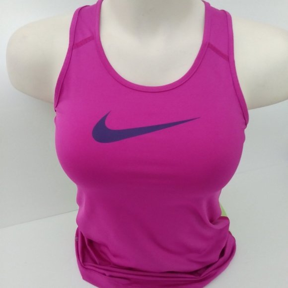 Nike | Tops | Nike Pro Tank Top Blueberry Green Neon Medium | Poshmark
